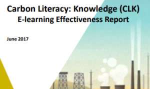 Release of the Carbon Literacy: Knowledge (CLK) E-Learning ...