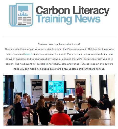 Carbon Literacy Training News - The Carbon Literacy Project