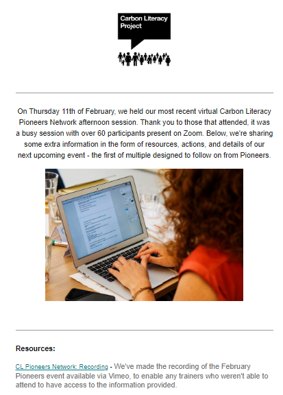 Carbon Literacy Training News - The Carbon Literacy Project
