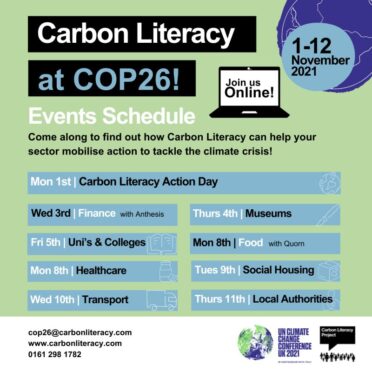 Carbon Literacy COP Timetable - The Carbon Literacy Project