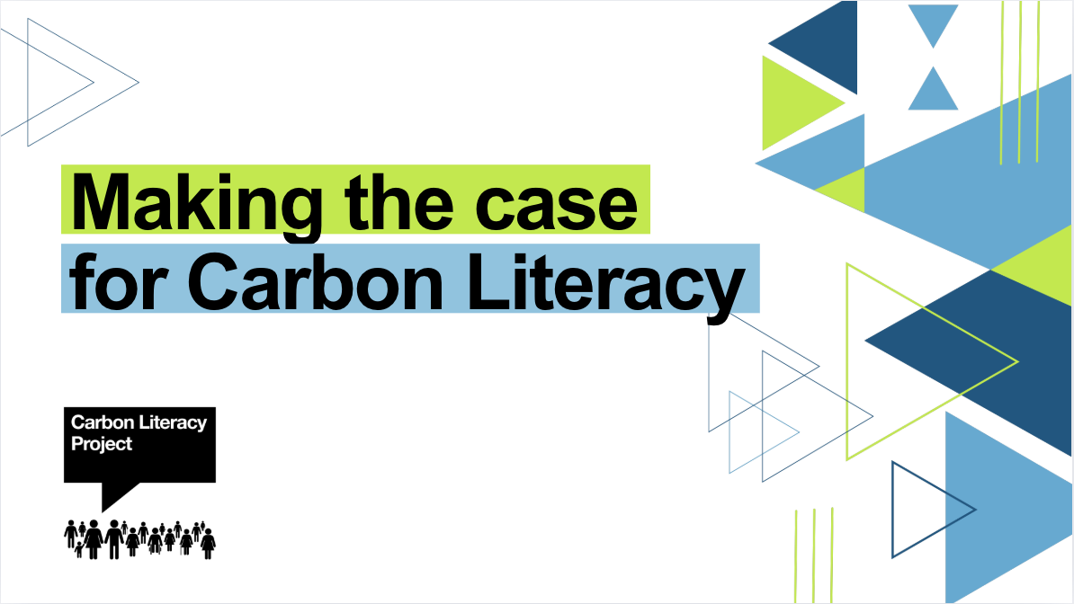 Why Carbon Literacy? - The Carbon Literacy Project